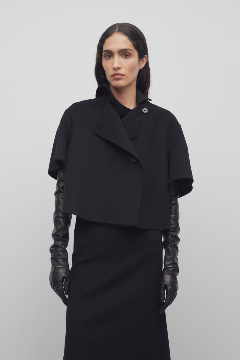 Cupid Cape Black In Cashmere The Row