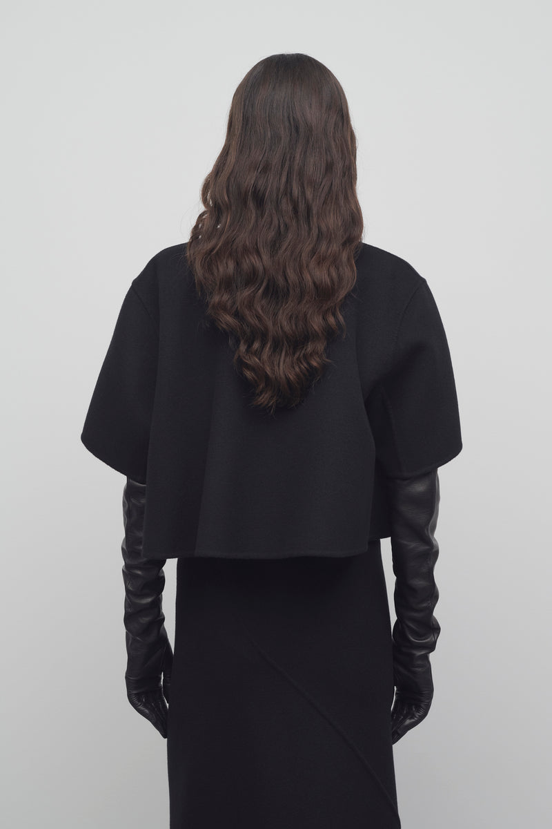 Cupid Cape Black In Cashmere The Row
