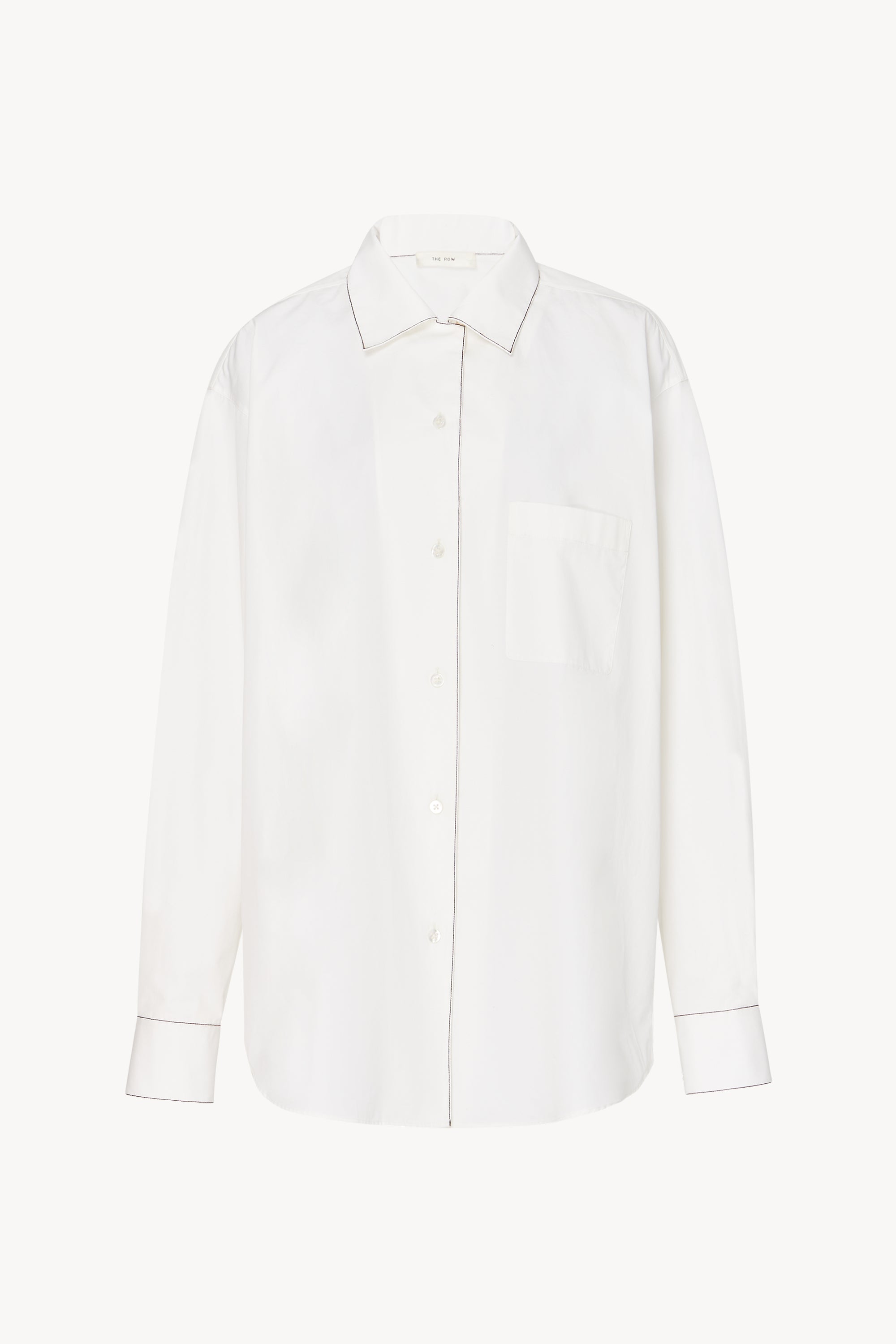 Ashlin Shirt White in Cotton – The Row