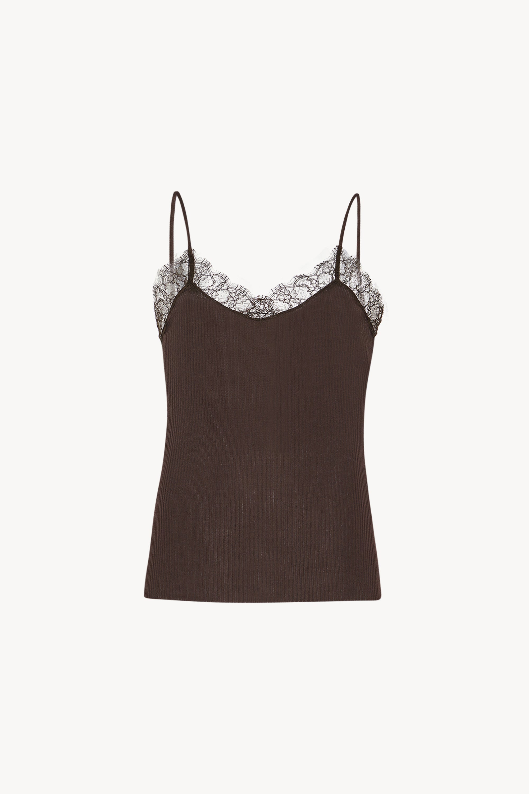 Ikee Tank Brown in Silk – The Row