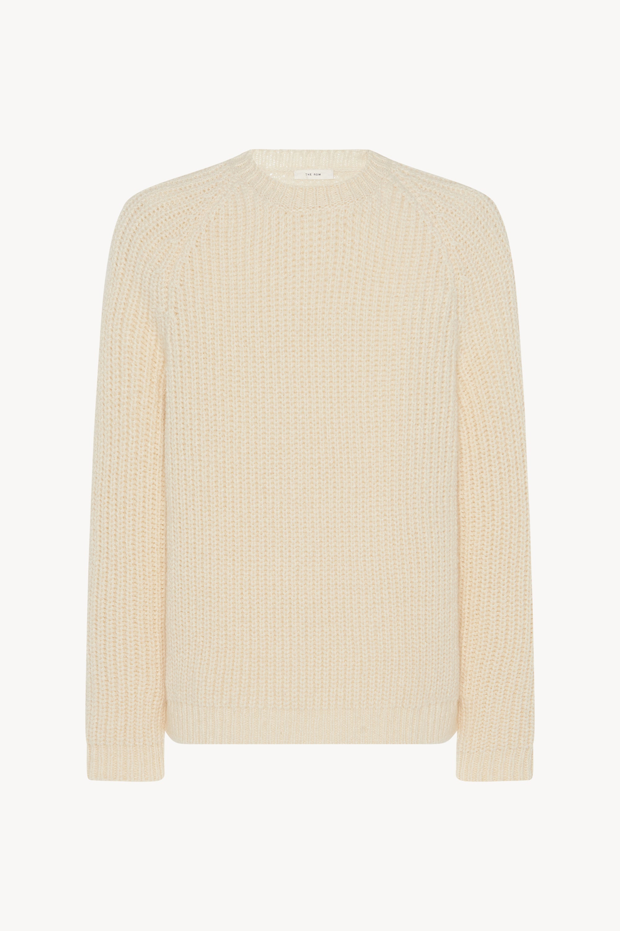Adonis Sweater White in Mohair and Silk – The Row