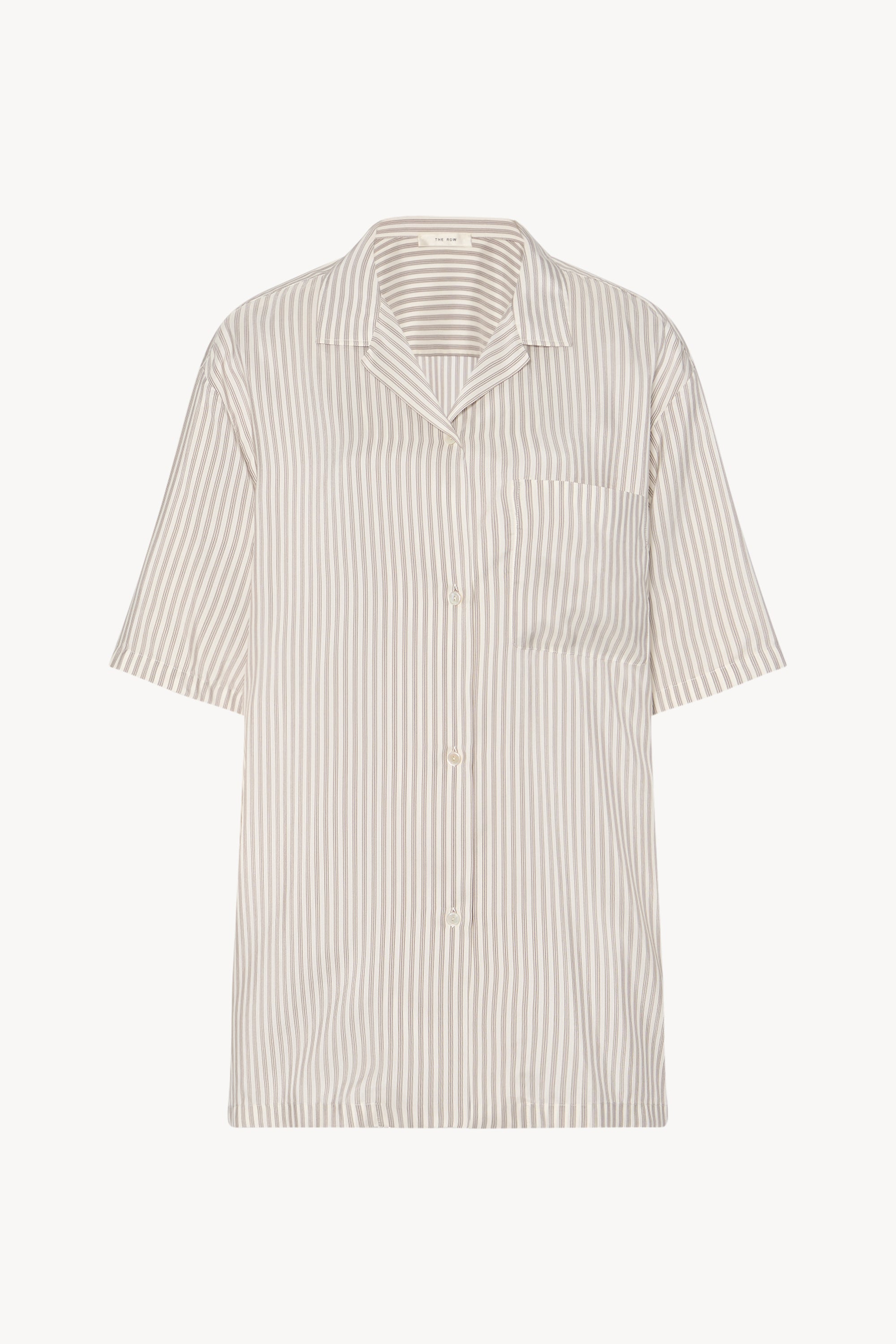 Jorge Shirt White in Silk – The Row