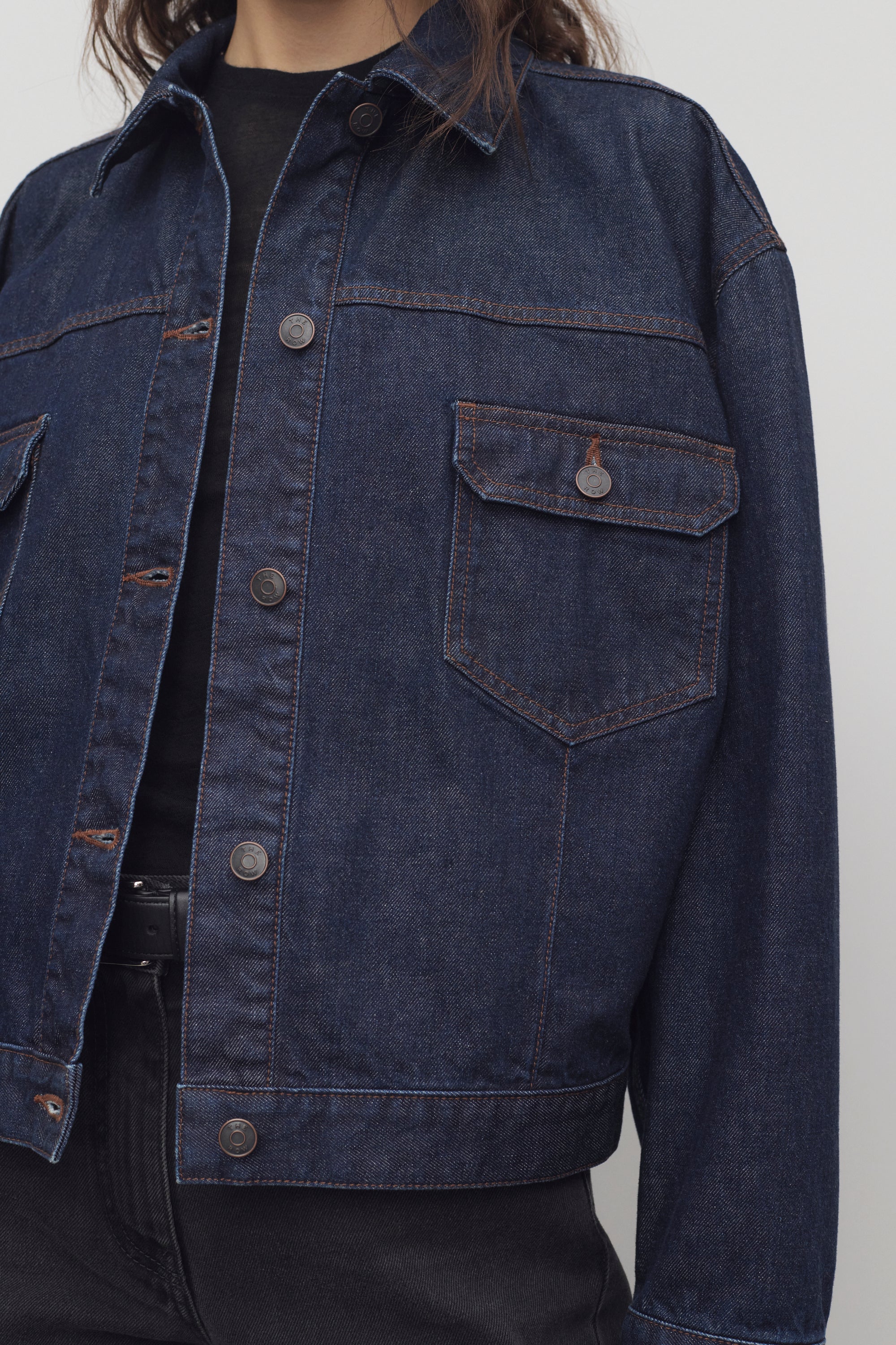 Ness Jacket Blue in Cotton – The Row