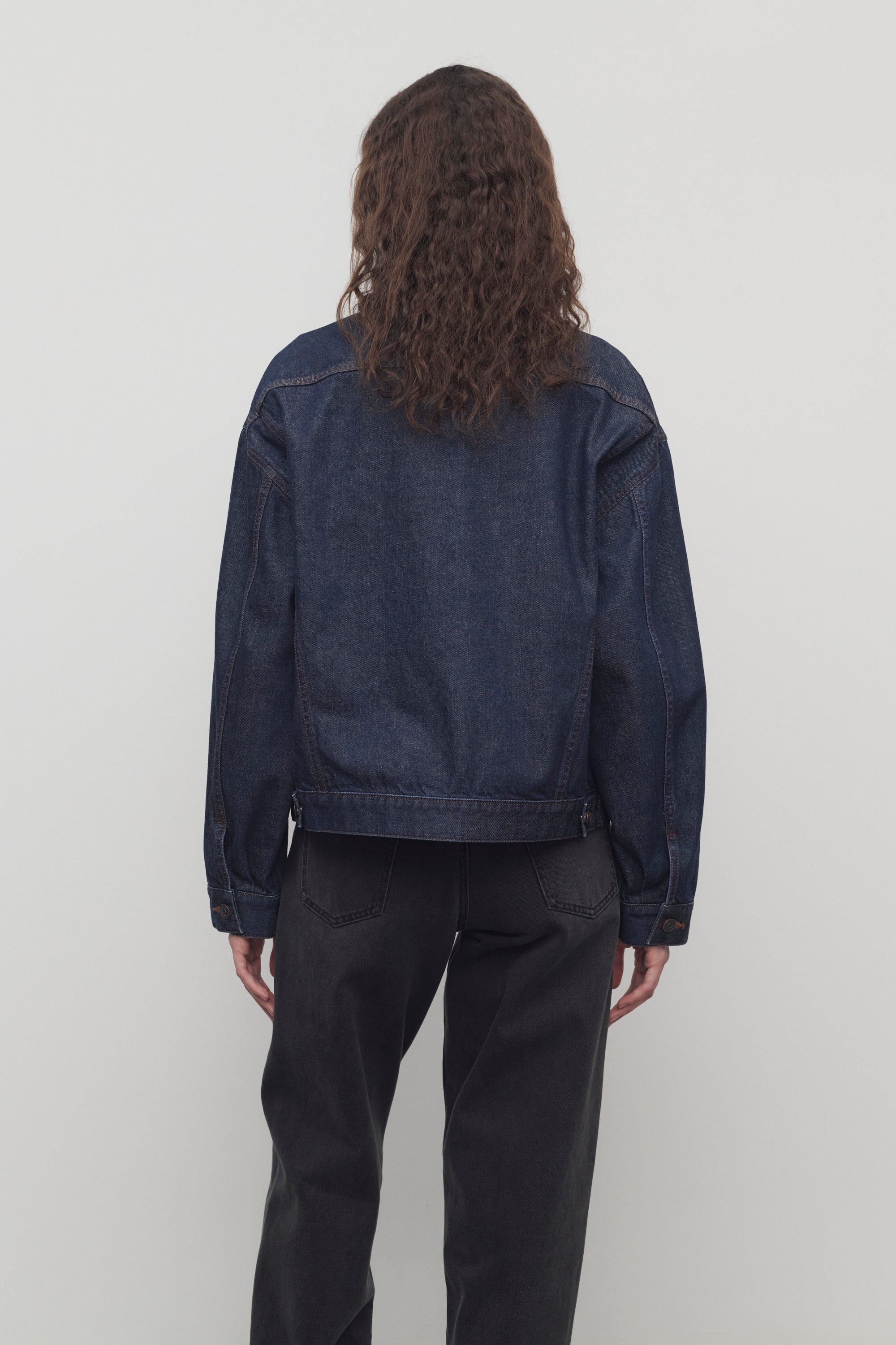 Ness Jacket Blue in Cotton – The Row