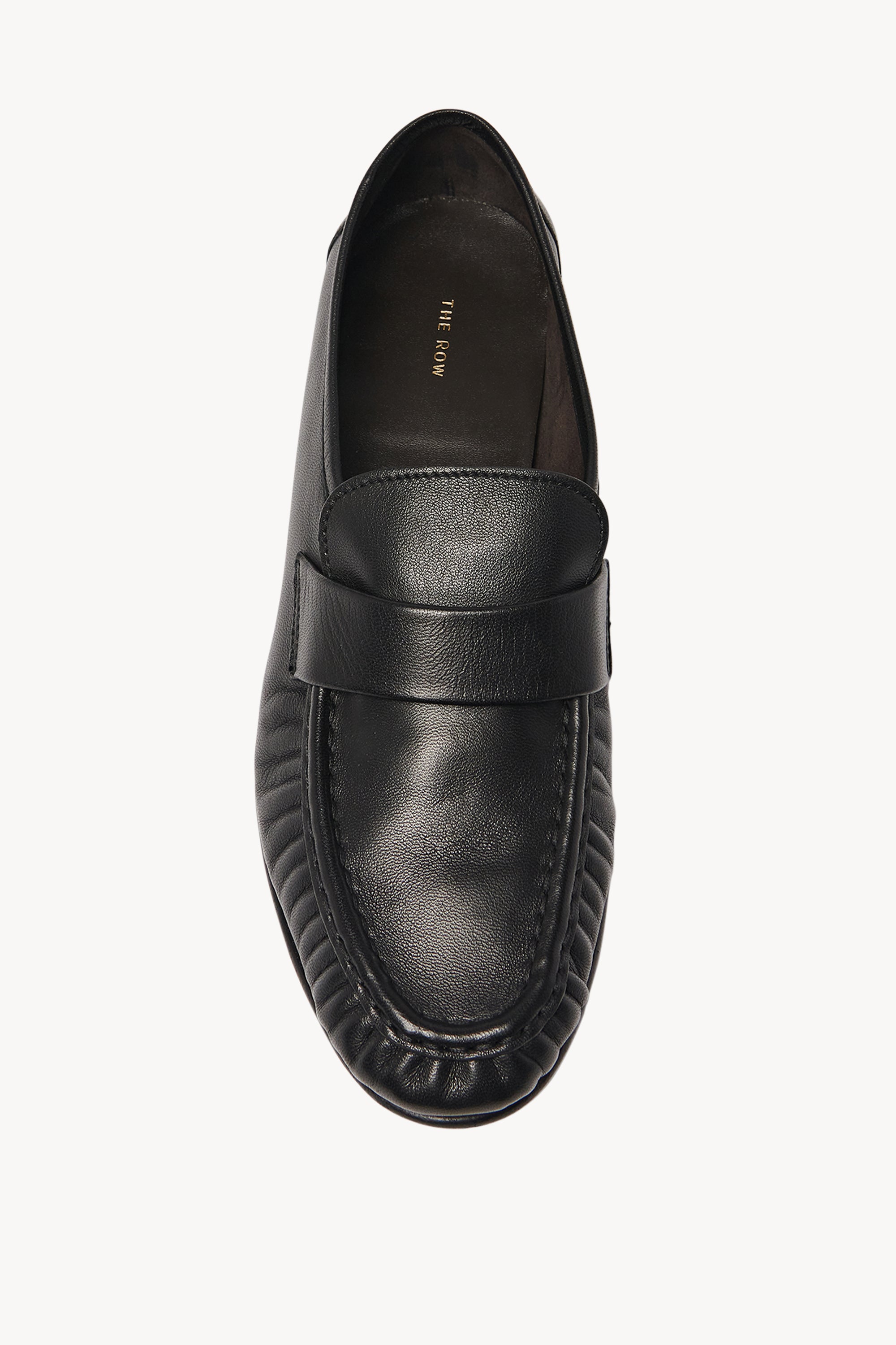 Soft Loafer Black in Leather – The Row
