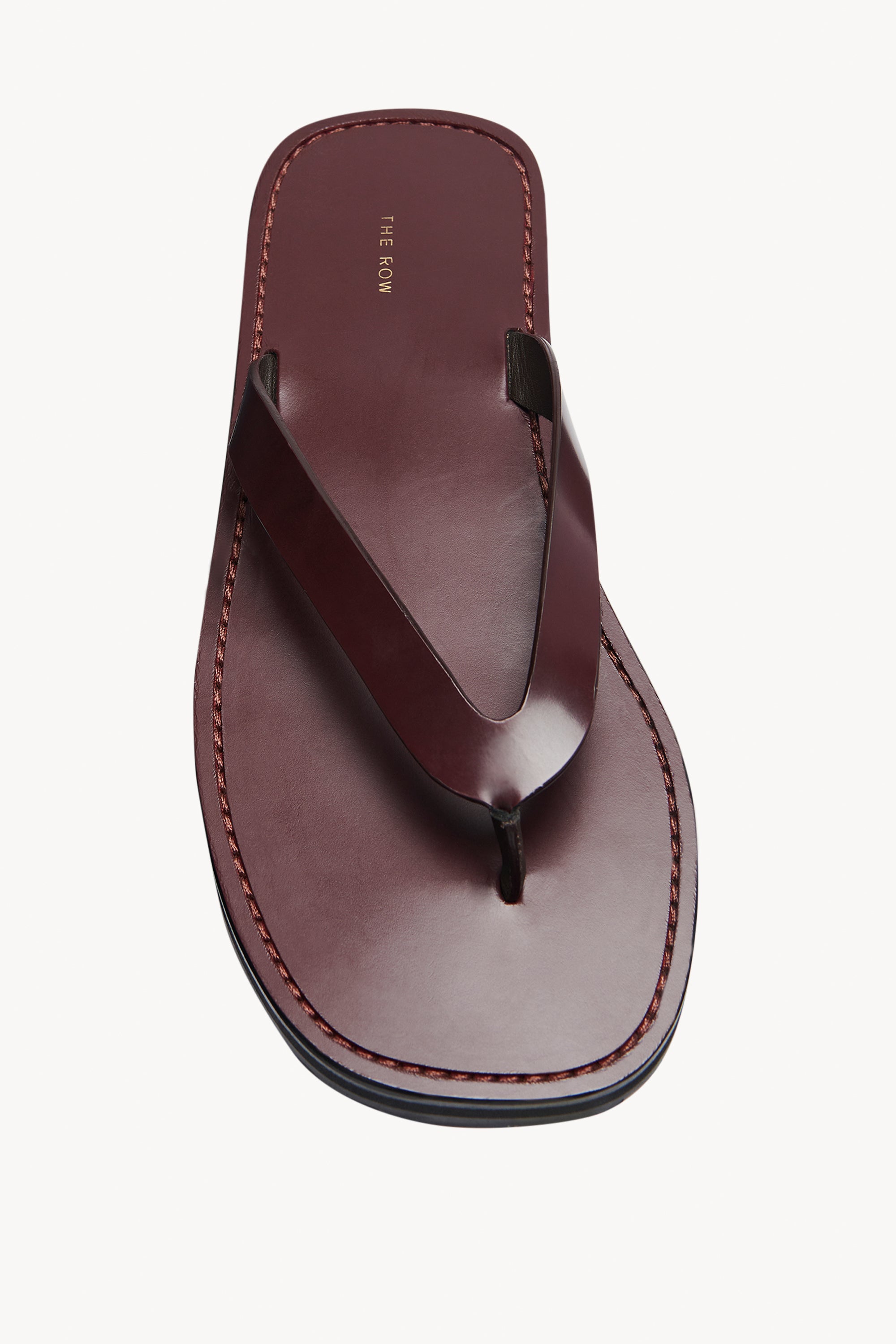 City Flip Flop Red in Leather – The Row