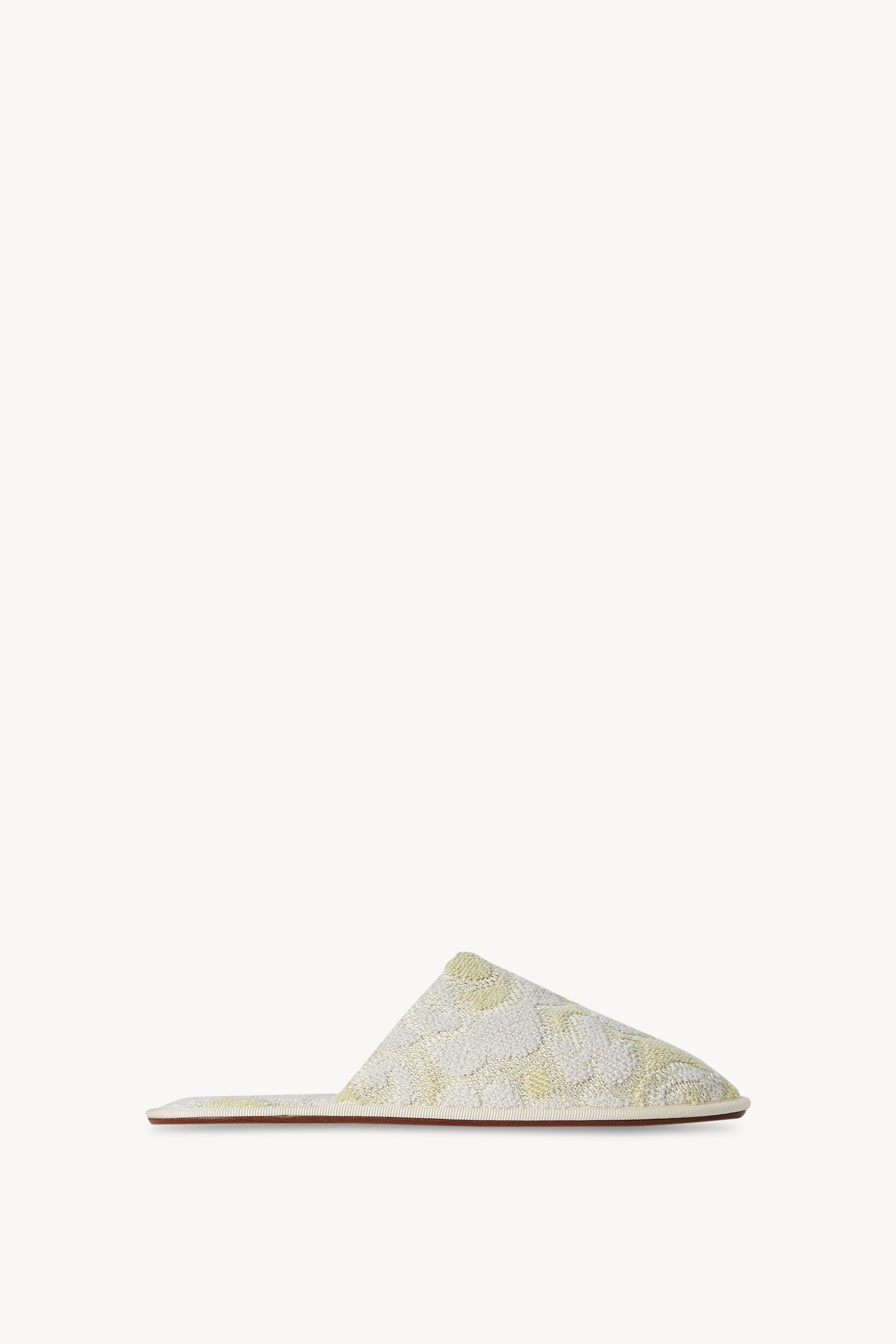 Frances Slipper Yellow in Silk – The Row