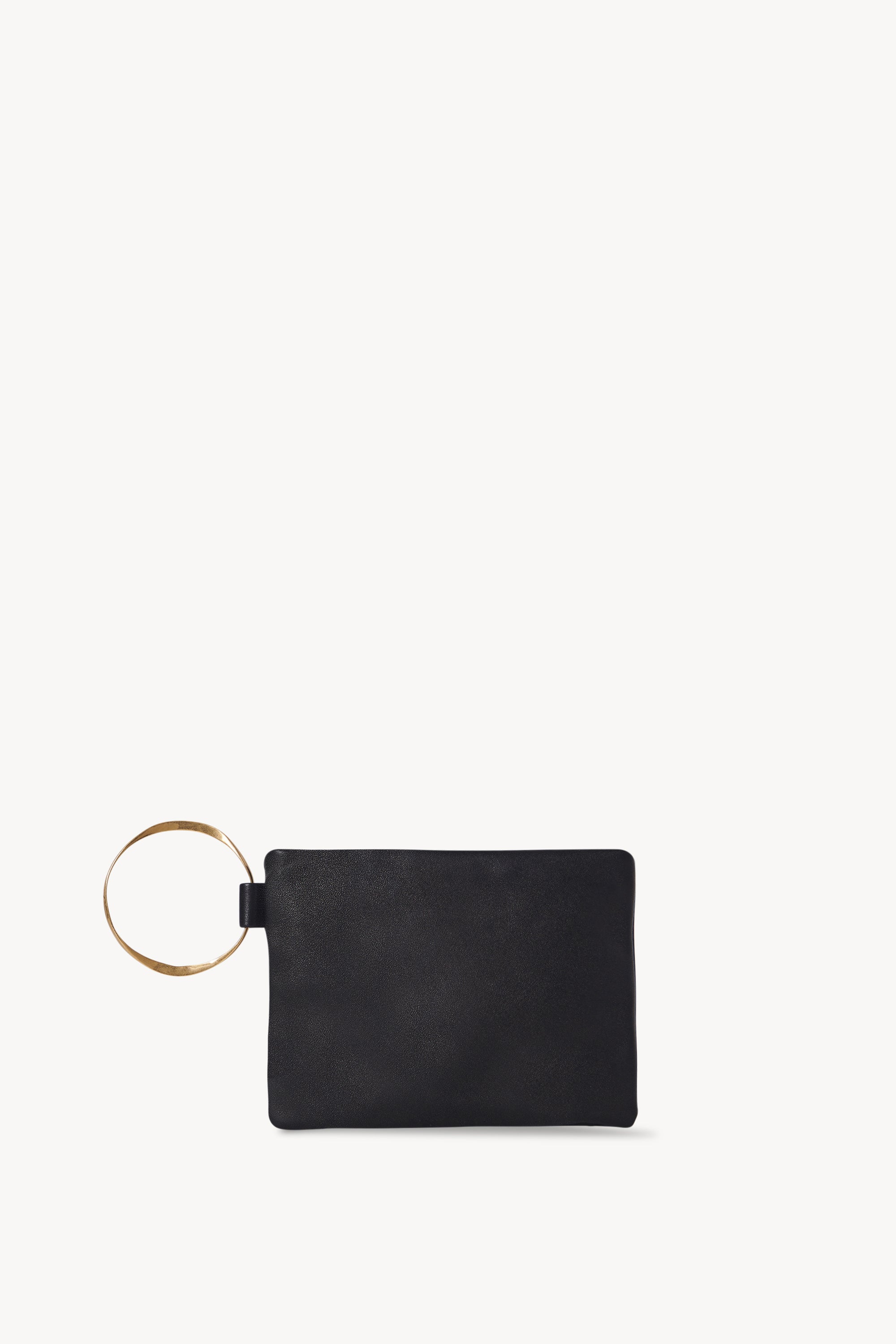 Square Bracelet Clutch Black in Leather – The Row